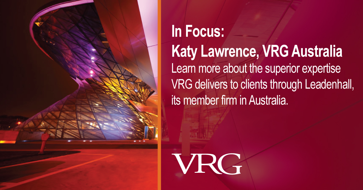 In Focus: Katy Lawrence, VRG Australia | Valuation Research Global